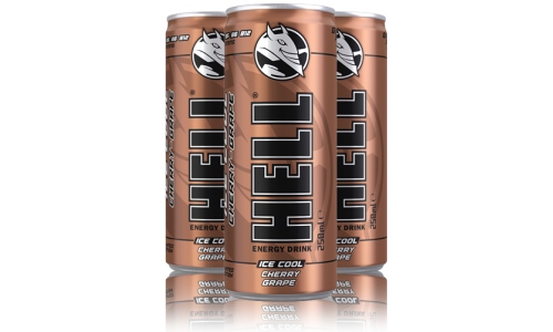 Hell Energy Drink ICE-COOL- CHERRY-GRAPE 250 ml - HELL Energy Drink