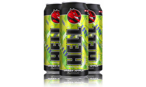 Hell Energy Drink - HELL APPLE PREMIUM 500 ml - HELL Energy Drink